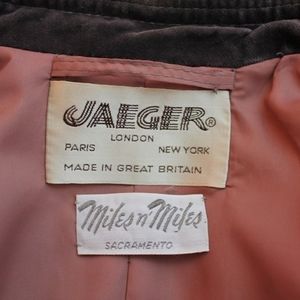 jaeger | Jackets & Coats | Vintage Jaeger Belted Gray Wool Jacket Uk 8 ...